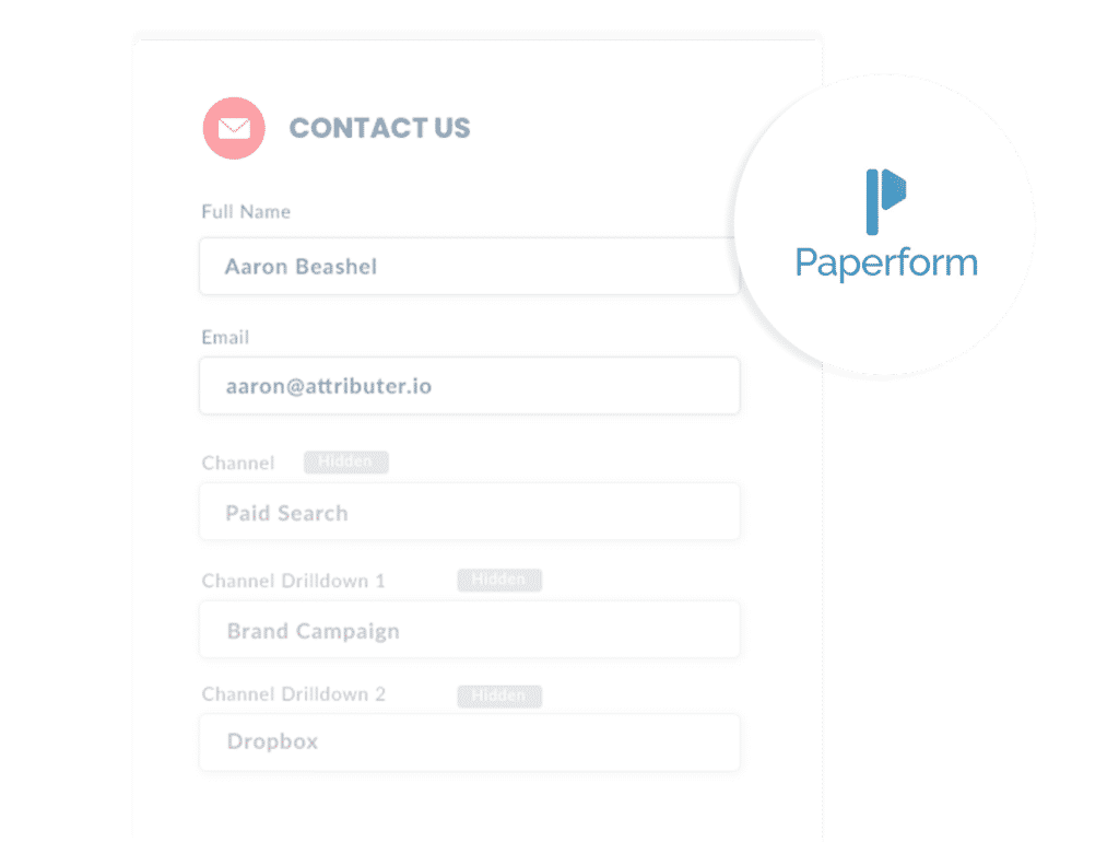 The easiest way to capture Google Analytics data in Paperform - Attributer
