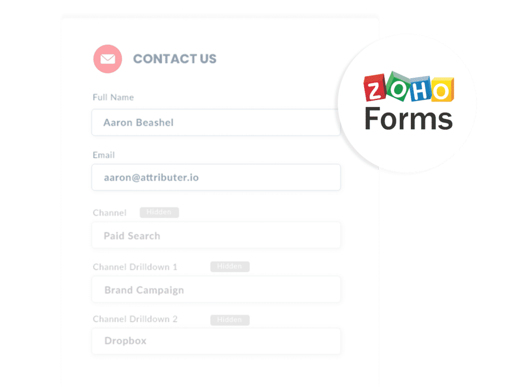 The easiest way to capture Google Analytics data in Zoho Forms - Attributer